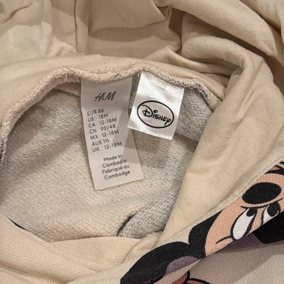 H&M | Matching Sets | Hm Baby Girl Disney Minnie Mouse Hoodie And ...